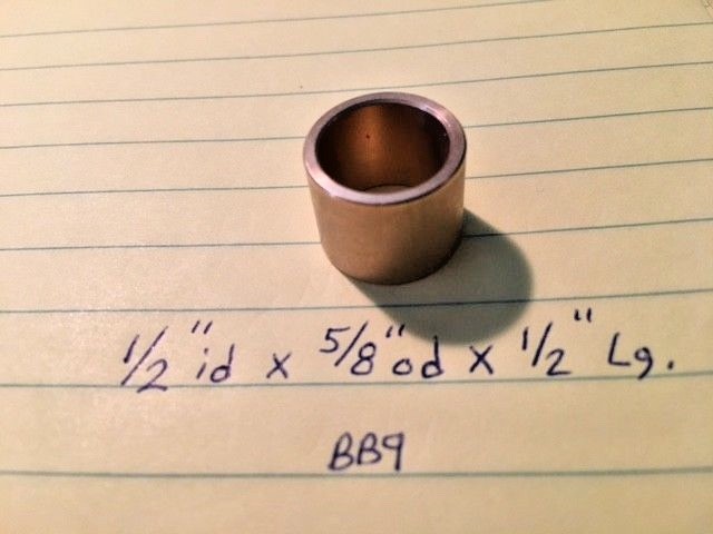 Bronze Bushing Bearing New 1/2 id x 5/8 od x 1/2 Bush Brass gearbox ...