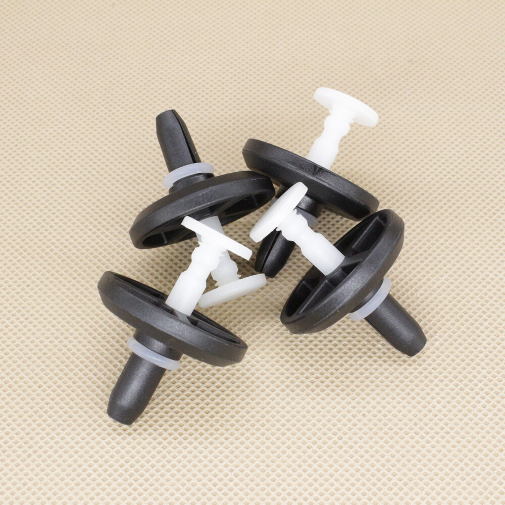4 Front & Rear Bumper Push-Type Retainer Clips Nylon Fastener For ...