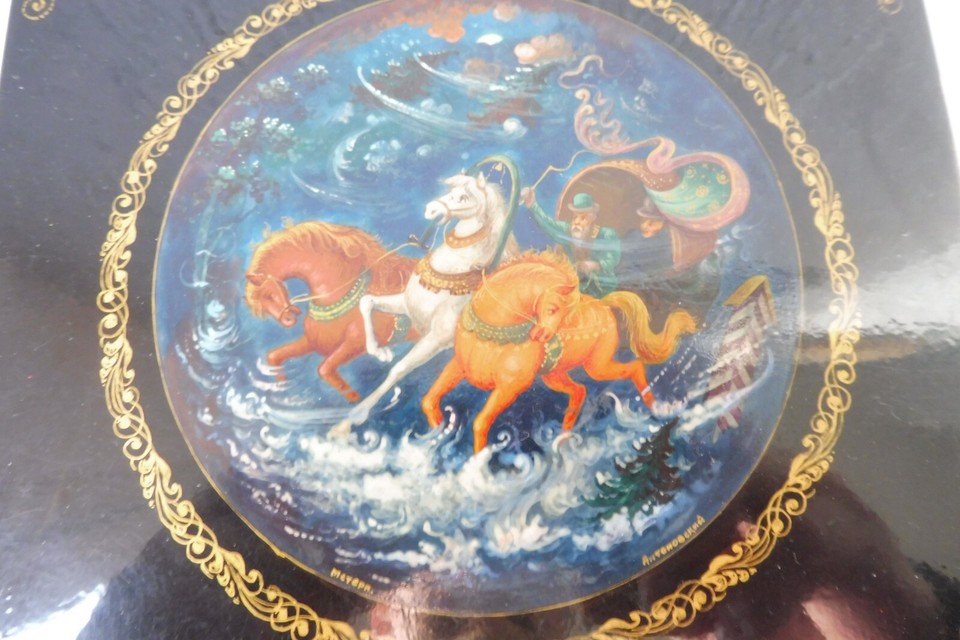 Bella, vecchio, Lacca Russa, Fine Pittura Lacca, La Demoni, Autografato ...