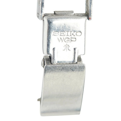 Seiko Rhinestone Wristwatch 10 0900 Manual Wind Silver Dial Stainless ...