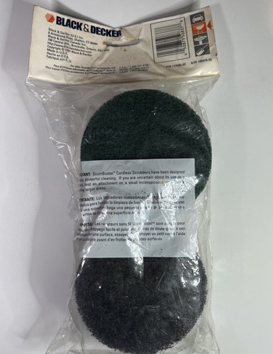 Black Decker Scum Buster Scrub Pads XBP1 4 Pack Refill Replacement Part ...