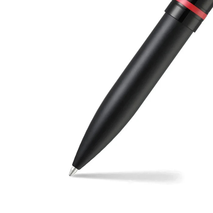 Sheaffer Icon Matte Black Lacquer with Red PVD Trim Ballpoint Pen | eBay UK