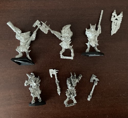 Warhammer Old World 40k Chaos Metal Bloodletters of Khorne x5 Command ...