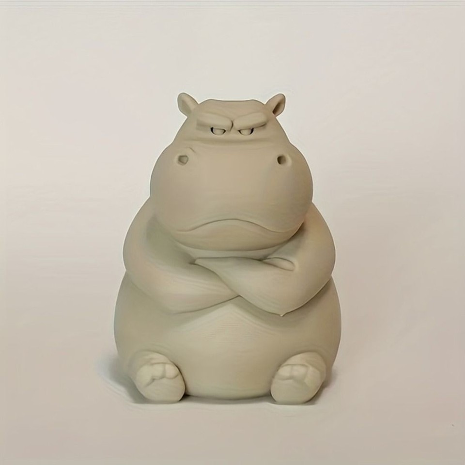 3D Printing Hippopotamus Decorative Ornament Office Decor Items Home ...