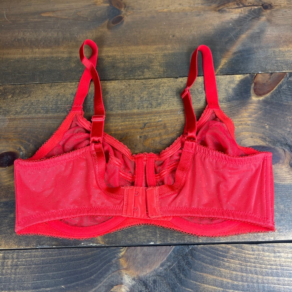 Wacoal 855186 Retro Chic Full Figure Underwire Bra Bright Red Women's ...