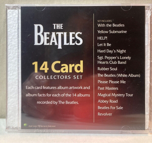 The Beatles 14 CARD COLLECTORS SET Album covers on Double Sided Cards ...