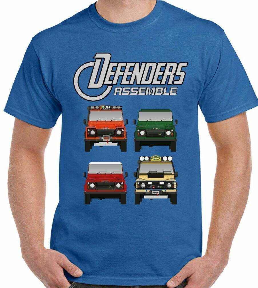 Defender T-Shirt Assemble Mens Funny 90 110 140 4X4 Parody Land Rover ...