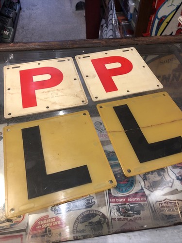Vintage Plastic “P” & “L” Plates Victorian | eBay
