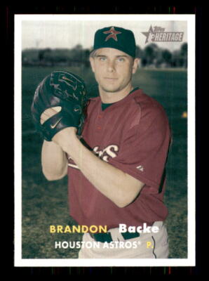 2006 Baseball Topps Heritage Brandon Backe Houston Astros #438 | eBay