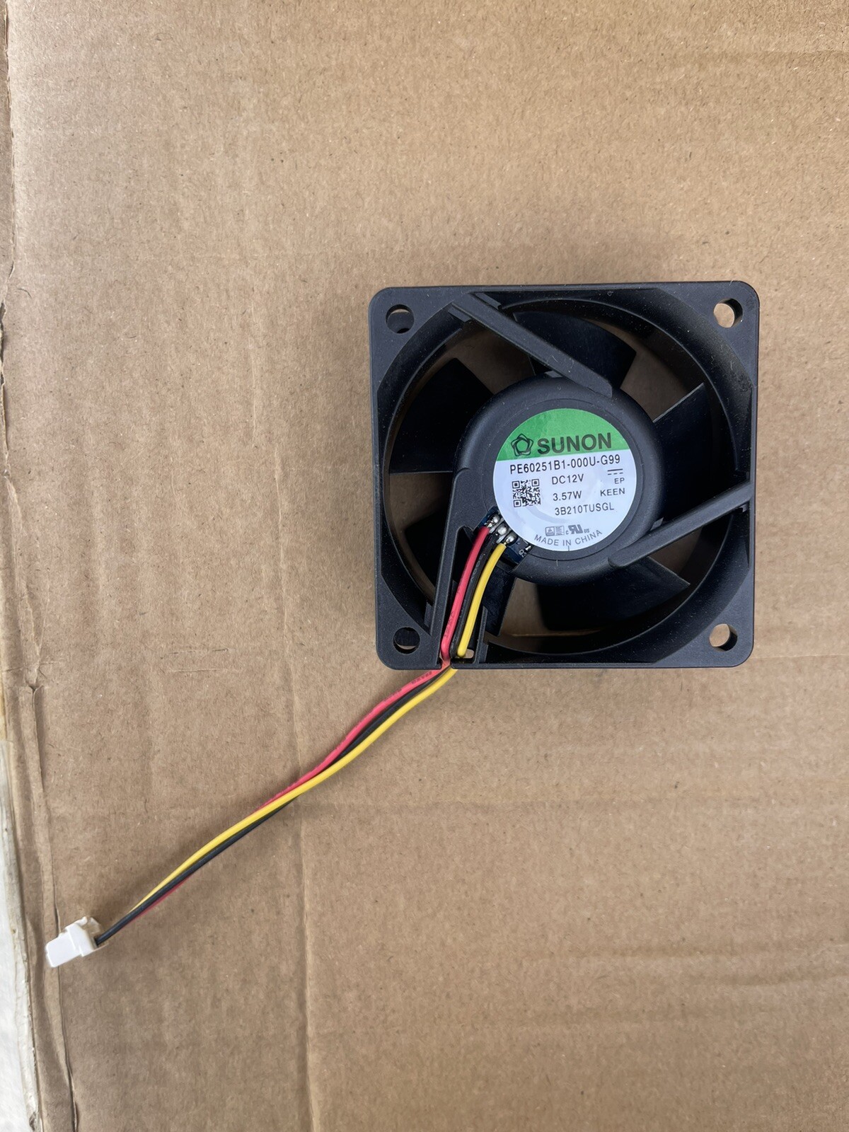 LOT of 50 Fans Sunon Axial Rotary DC Fan 60x25mm, 12VDC PE60251B1-000U ...