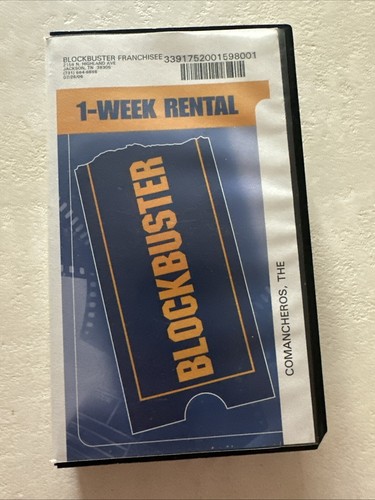Blockbuster Video VHS Rental Clamshell Case/The Comancheros | eBay