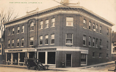 LITTLETON, NH ~ POST OFFICE BLOCK ~ REAL PHOTO POST CARD ~ used 1918 | eBay