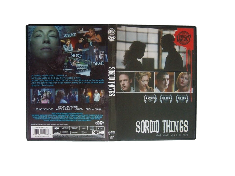 Sordid Things By Brooks Hunter (DVD, 2011, VG) Dany Gehshan ...