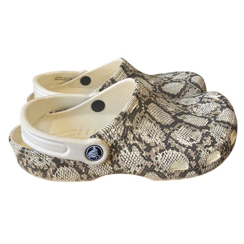 CROCS Classic clog in Snake print Size 6 | eBay Australia
