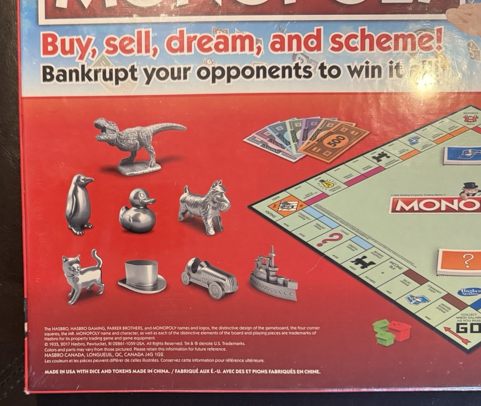 Monopoly Classic Game [Board Game] Hasbro - Fast-Dealing Property ...
