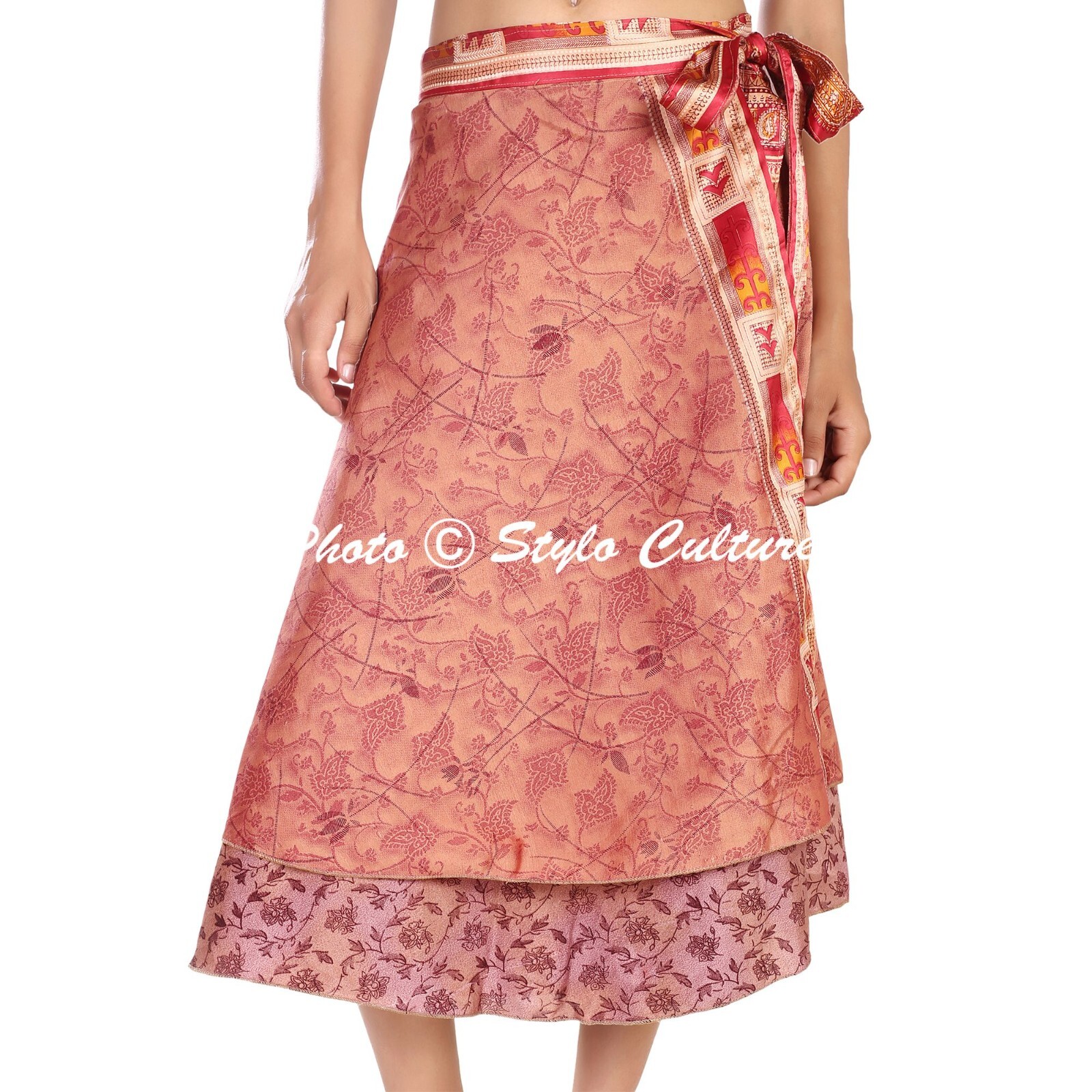 New Boho Skirt Cotton Mandala Printed Magic Wrap Around Frill Sarong ...