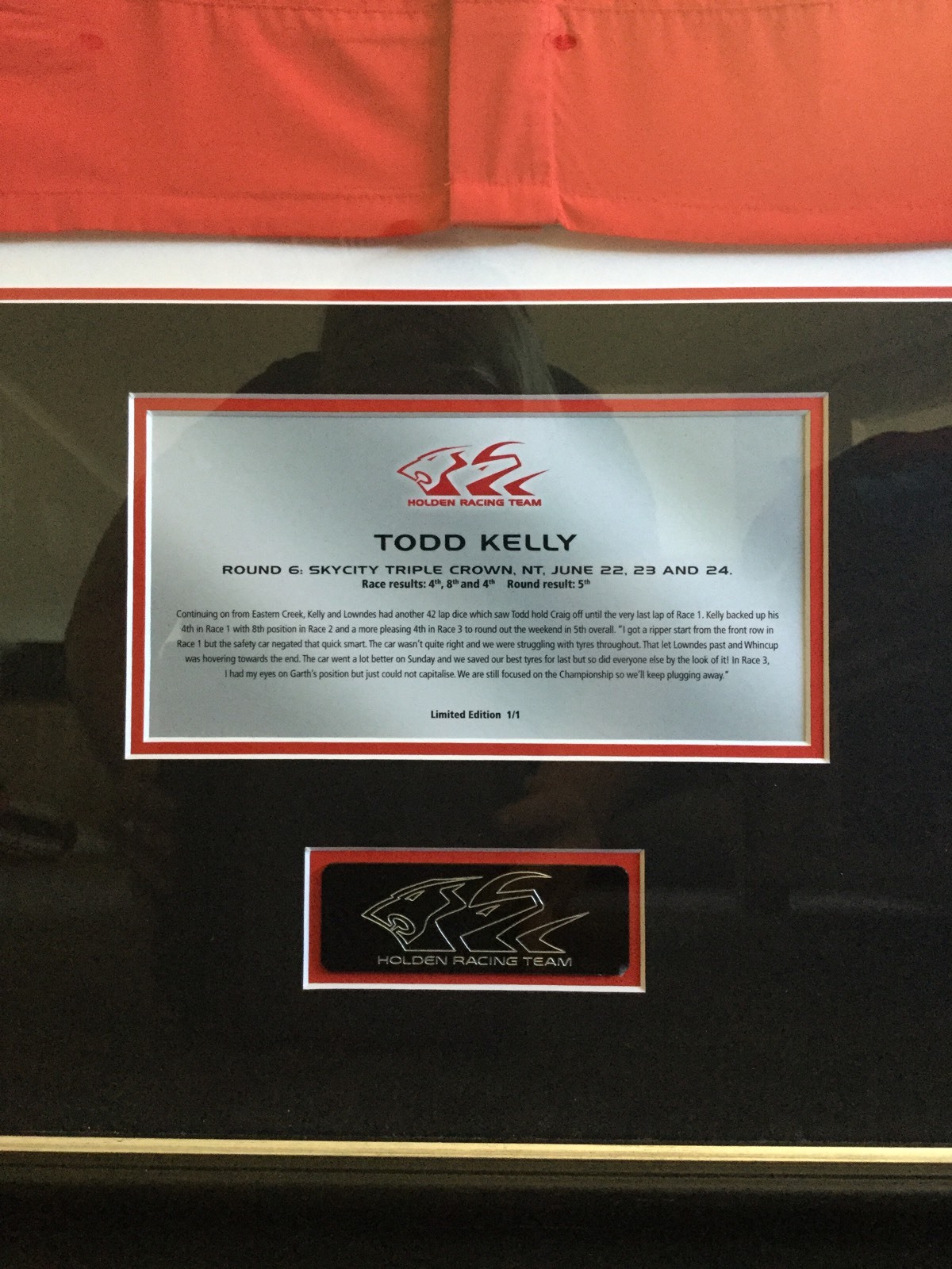 V8 Supercars Holden Racing Team HRT Signed Driver Worn Race Shirt ...