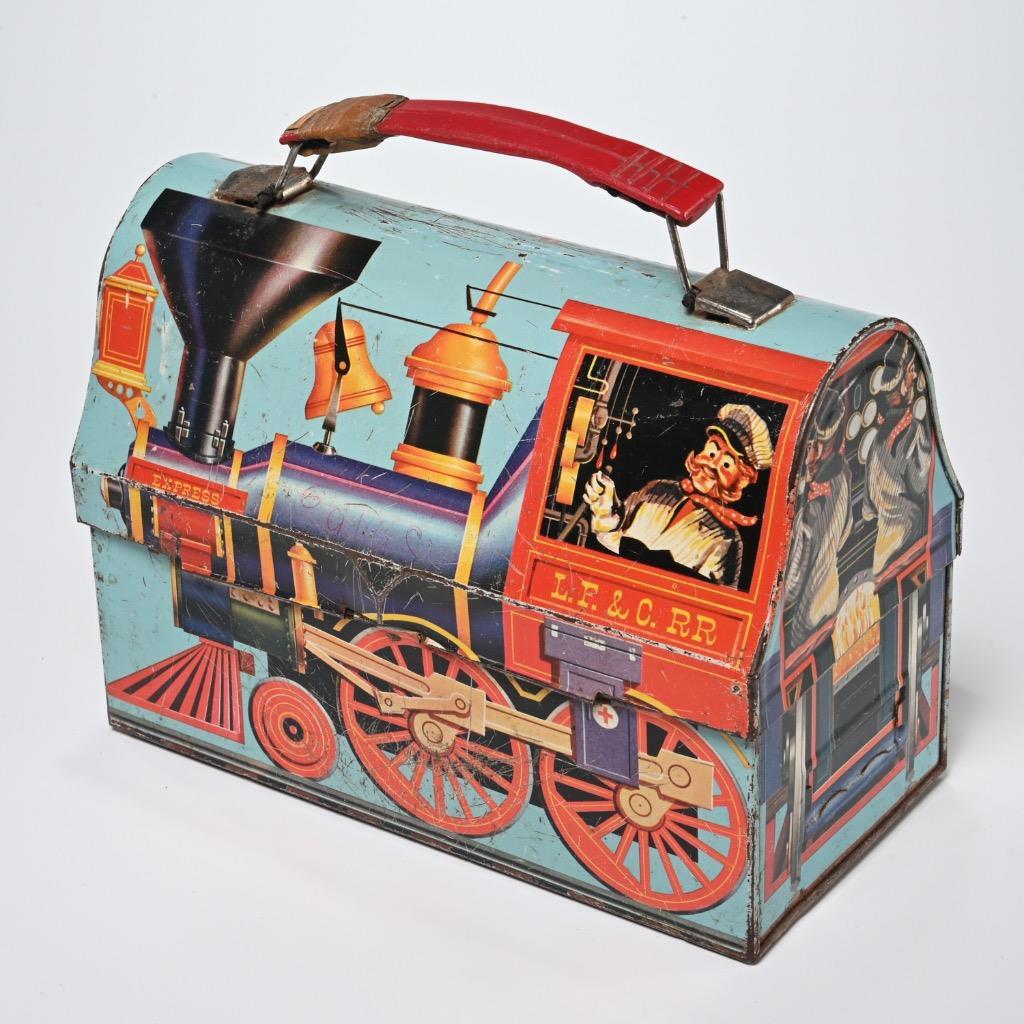 LF&C RailRoad Express Dome Top Metal Lunch Box Vintage | eBay