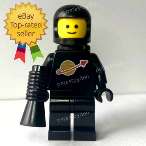 REAL LEGO Classic Black Spaceman PRINTED Minifigure Air Tank NEW | eBay