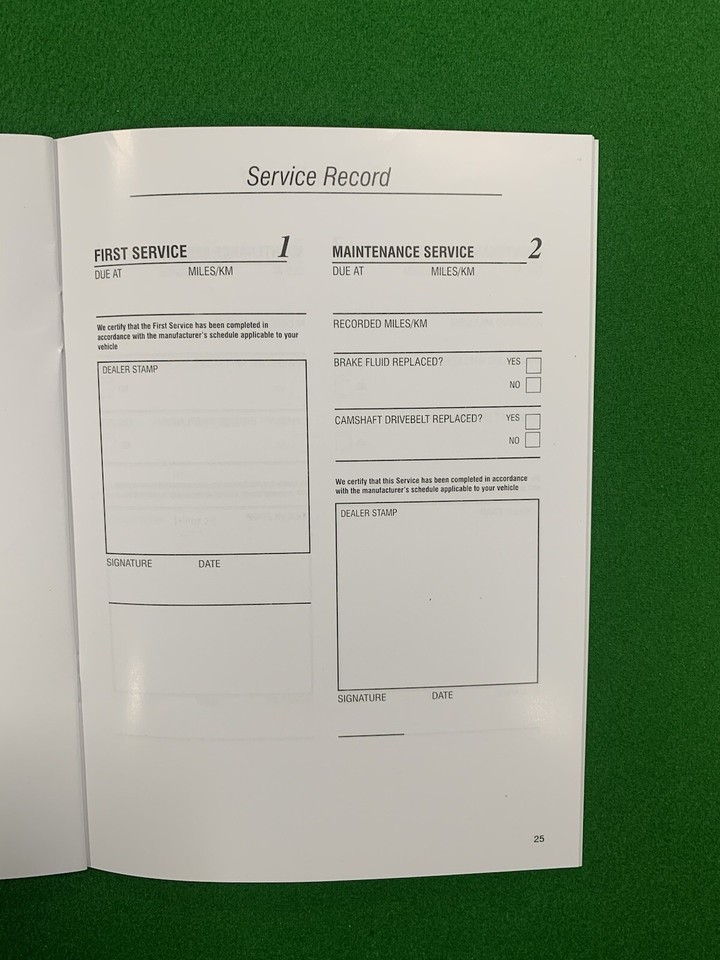 LAND ROVER & RANGE ROVER SERVICE HISTORY BOOK SUITABLE FOR ALL MODELS ...