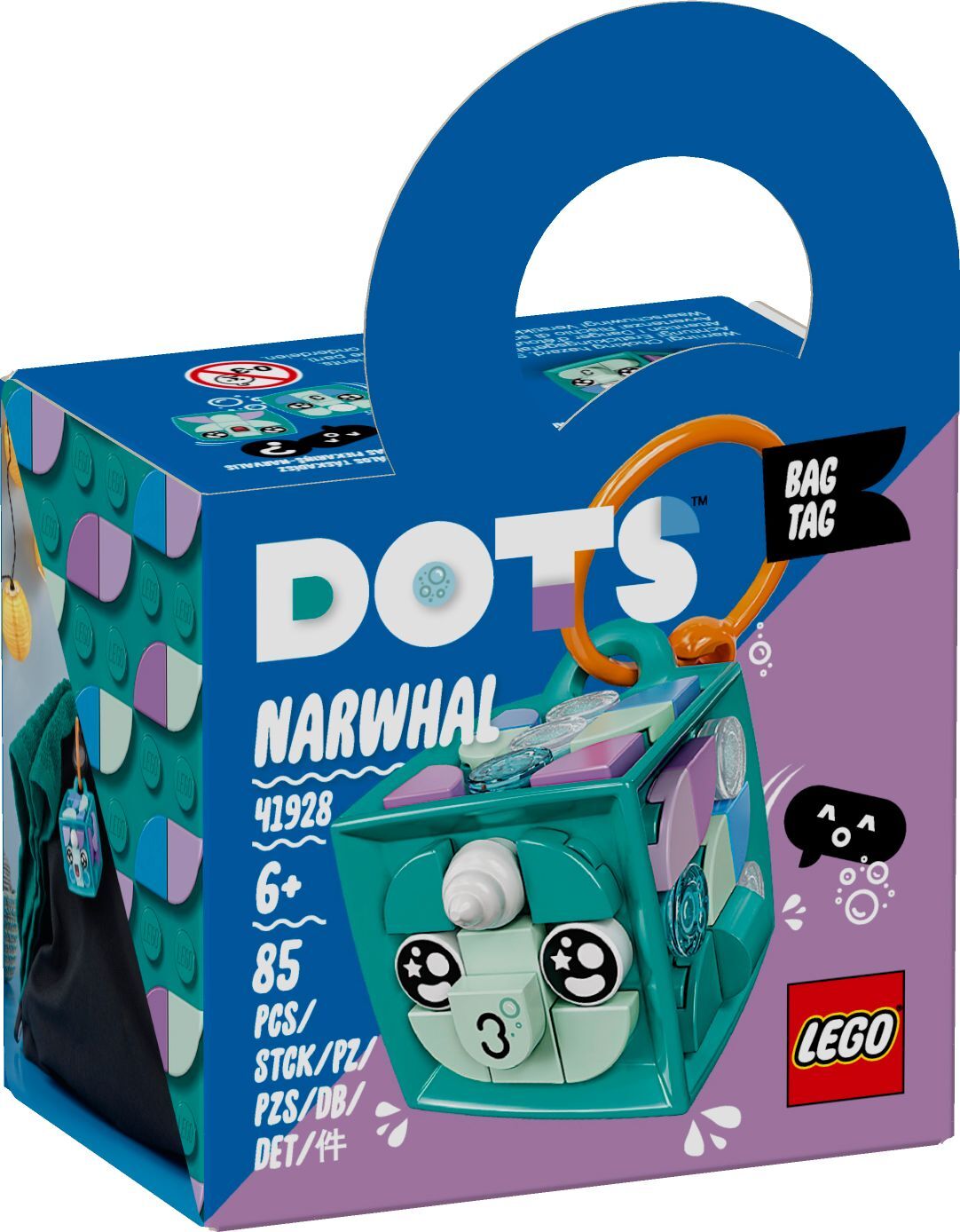 LEGO DOTS: Bag Tag Narwhal (41928) for sale online | eBay UK
