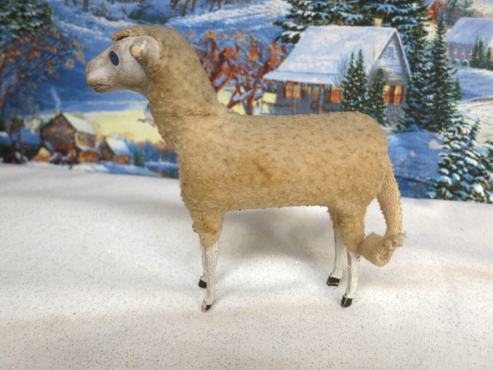 Vintage Wooly Putz Germany Sheep Large 5" tall ( 1542) | eBay