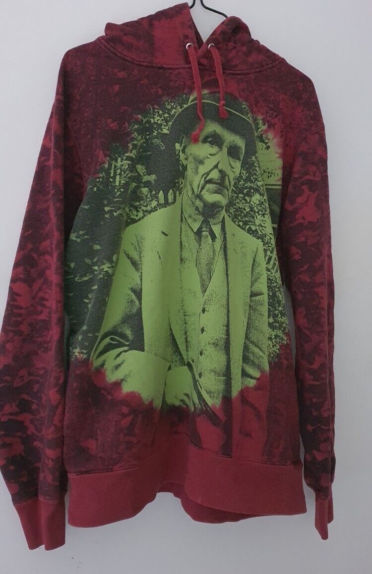 SS16 Supreme Burroughs burgundy Hooded Sweatshirt size M SS16 Supreme Burroughs burgundy Hooded Sweatshirt size M