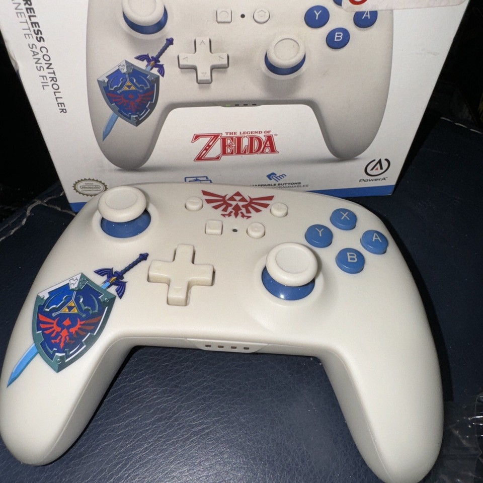 PowerA Nintendo Switch Legend of Zelda Wireless Pro Controller White ...