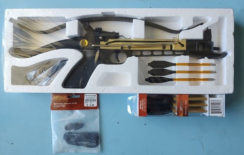 M-Tech USA DX-80 80Lbs Draw Weight Crossbow With Bonus 12 Bolt Set ...