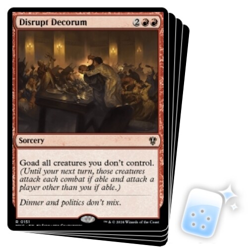 DISRUPT DECORUM X4 Murders At Karlov Manor: Commander Magic MTG MINT ...