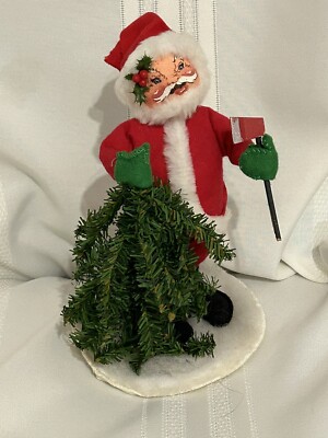 Annalee 1992 Santa Cutting Down The Christmas Tree | eBay