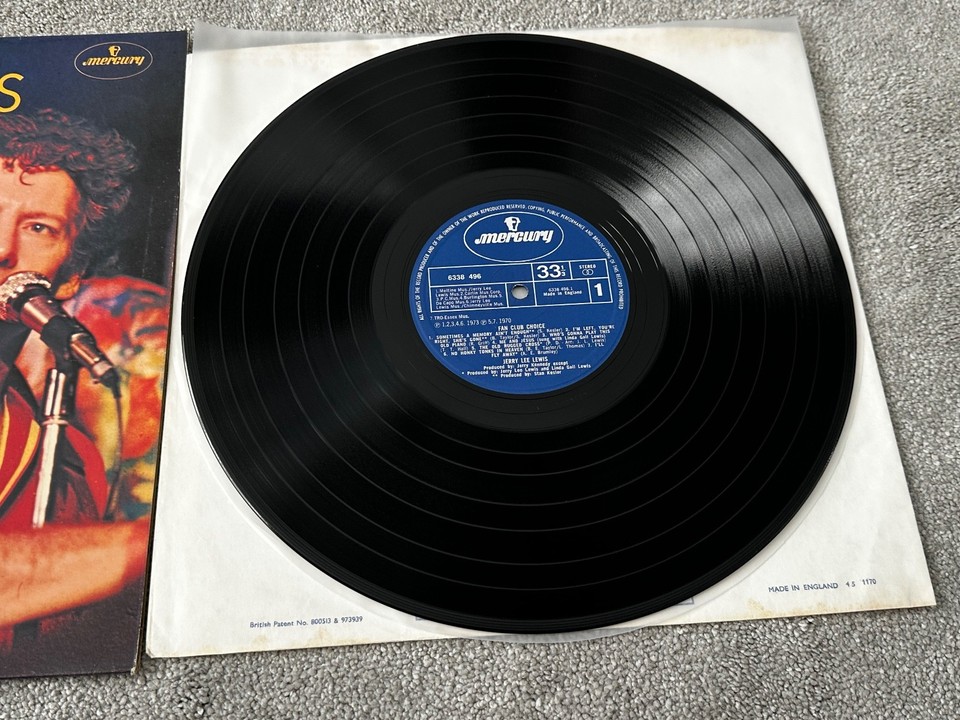 JERRY LEE LEWIS FAN CLUB CHOICE / EX UK 12" VINYL LP 6338 496 ...