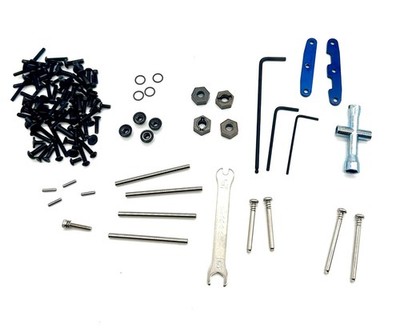 Stampede 4x4 VXL SCREWS & TOOLS Set wheel nuts suspension pins hoss ...