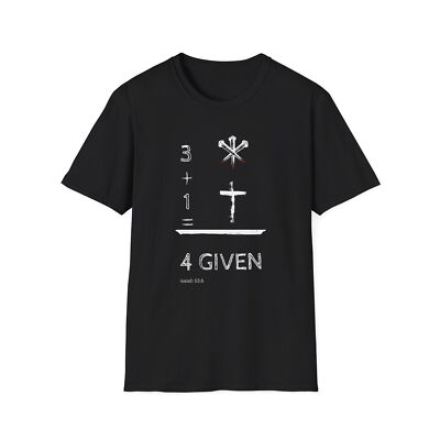 3 Nails + 1 Cross = 4-given. T-shirt, Christian Shirt | eBay