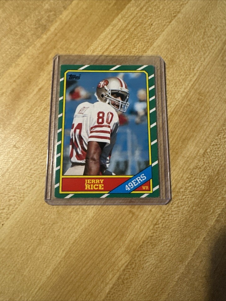 1986 Topps Football Jerry Rice Rookie Card! RC NM | eBay