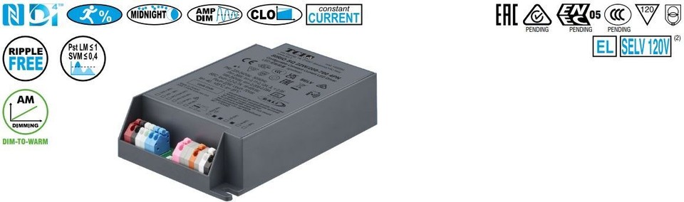 TCI LED Driver 10-75W,53-700mA, 50-150V, DALI, Pulse current source | eBay