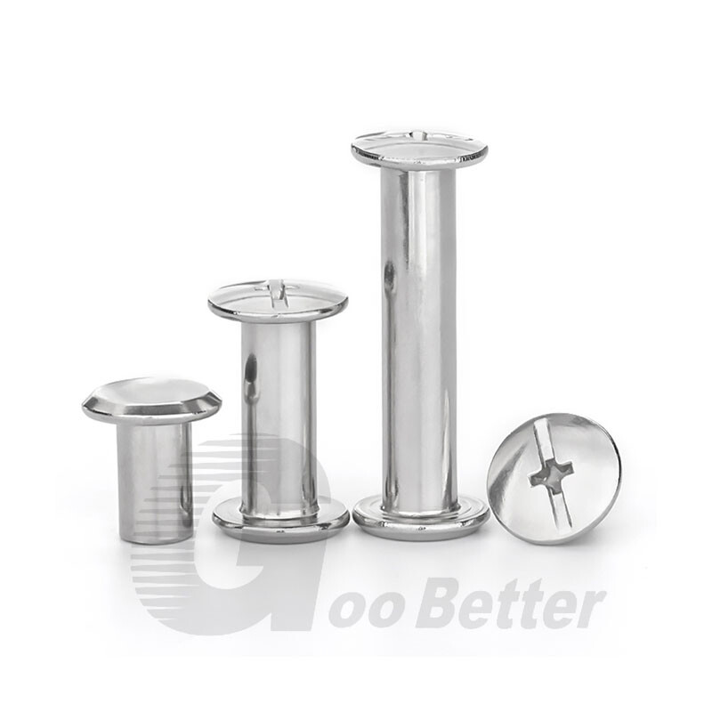 Chicago Screws A2 Stainless Belt Bolt Leather Craft Stud Bind Rivet ...