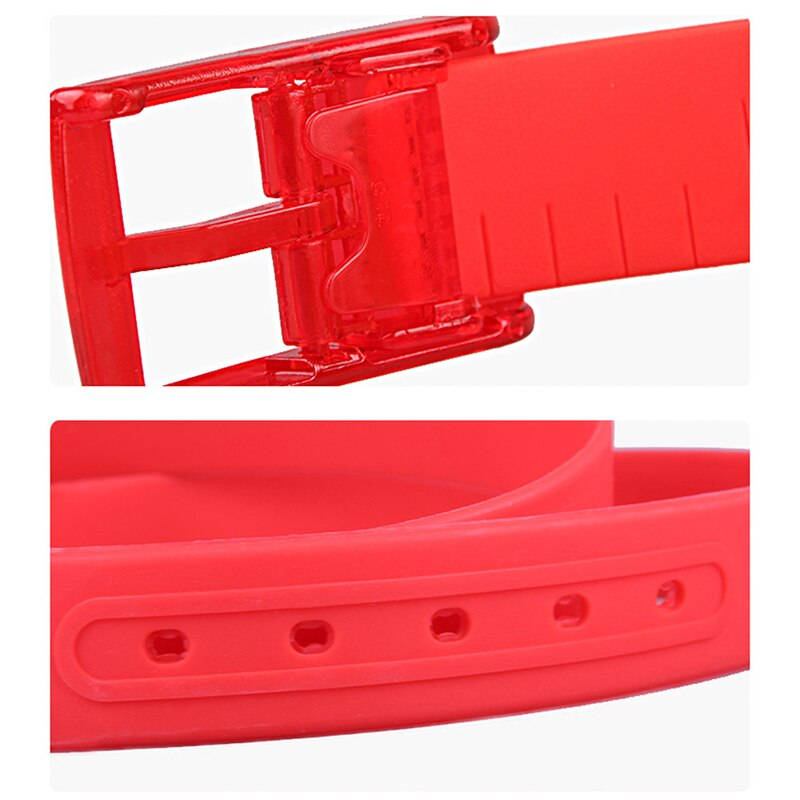 Adjustable Cut to Fit Rubber Plastic Jelly Silicone Casual Belt With ...
