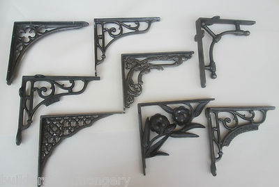 1 x 7"/180mm VINTAGE TRADITIONAL OLD STYLE SHELF BRACKETS BRACKET CAST ...