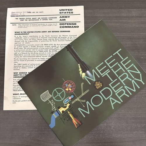 VTG Meet The Modern Army Booklet United States Army Recruiting & Air ...