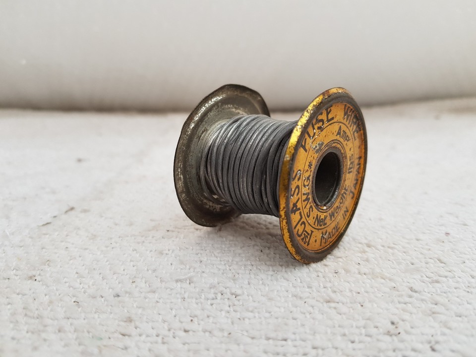 1920s Vintage Swg 1st Class Fuse Wire Tin Roll Original Wire Japan ...