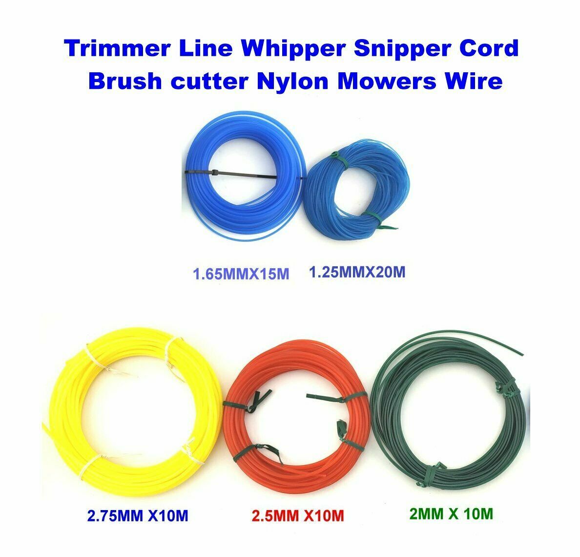 Trimmer Line Whipper Snipper Cord cutter Nylon Mower wire 1.65 2 2.5 2 ...
