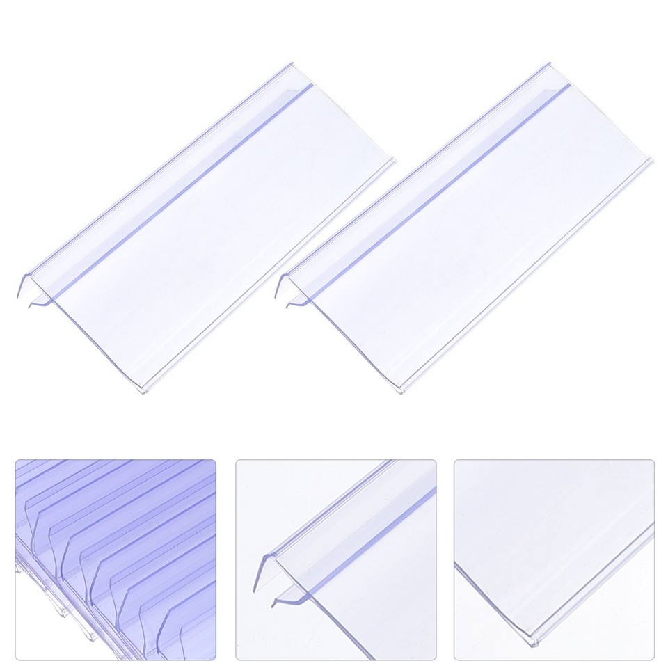 10 Pcs Supermarket Price Display Supplies Label Holder Clear Sign ...