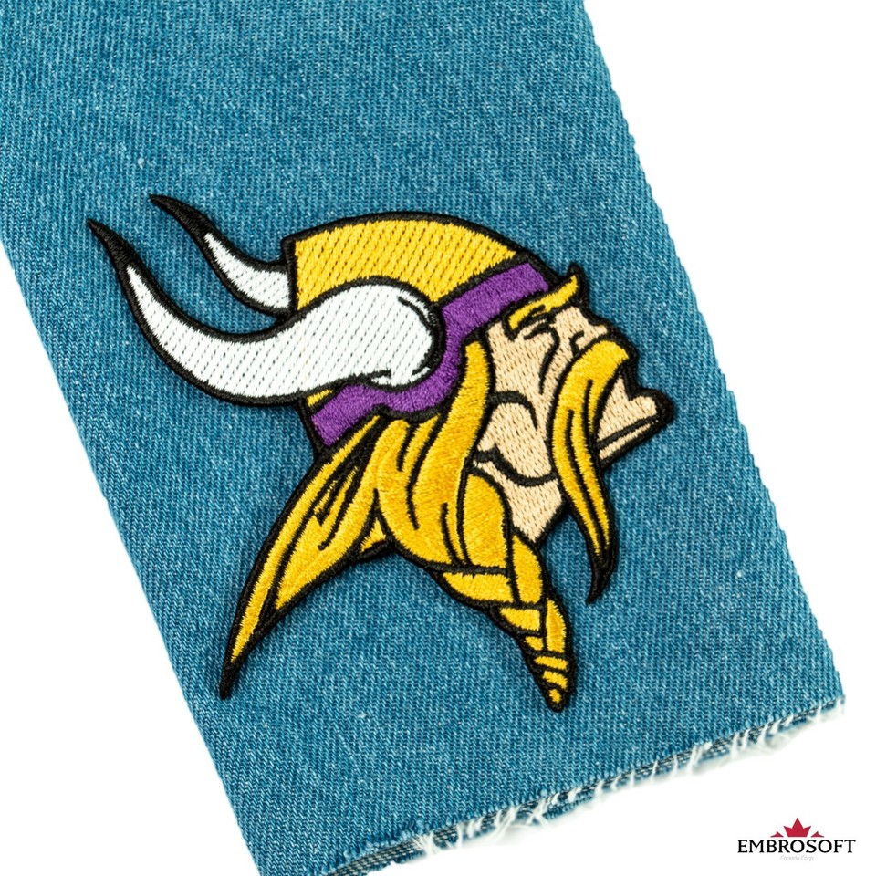Minnesota Vikings Patch, American Football Team Logo, Embroidered ...