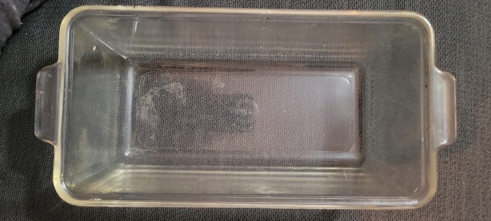 Antique Pyrex Large Clear Loaf Pan, Meatloaf Baking Dish 214-594.B | eBay