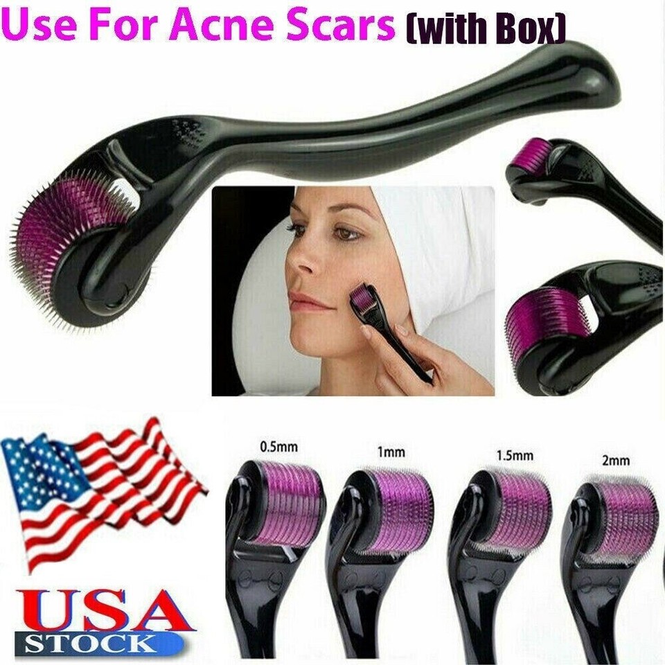 Beard Derma Roller For Hair Loss Beard Growth 0.50MM Titanium Fast ...