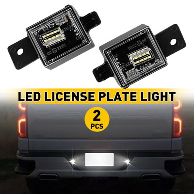 For 2014-2018 Chevy Silverado Gmc Sierra Bright White Led License Plate ...