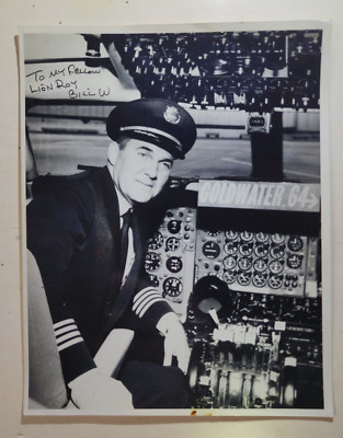 1964 BARRY GOLDWATER Campaign Photo - Pilot in Cockpit SIGNED by Pilot ...