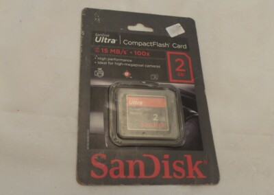 Retail SanDisk Ultra Compact Flash 2GB Card - 15 mb/s (SDCFH-002G-E11 ...