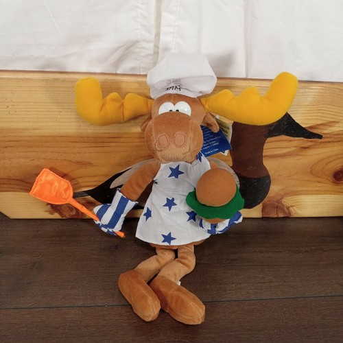 Bullwinkle Moose Chef Plush By Toy Network 2001 NWT | eBay